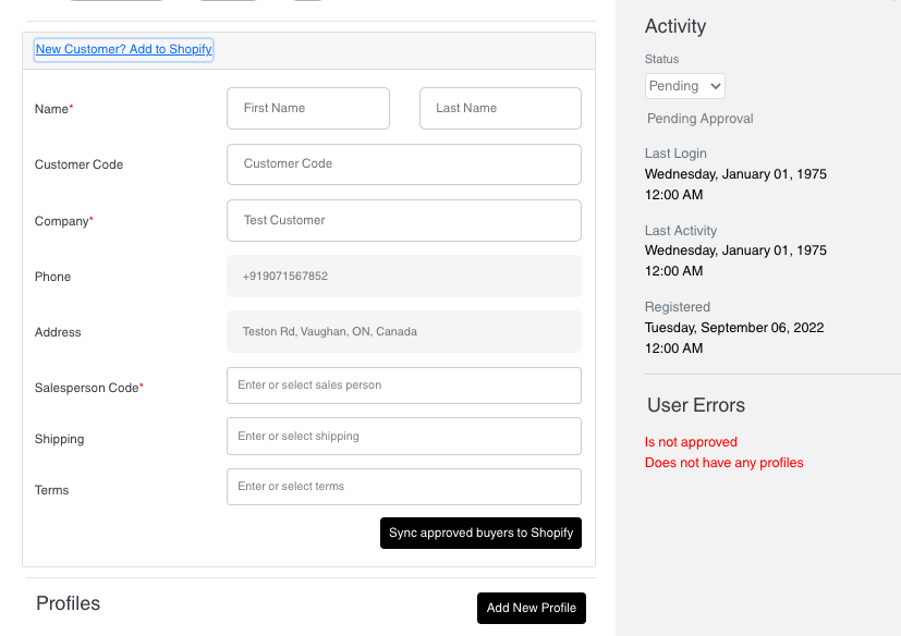 Setting Up Users in RepSpark when Requesting Access